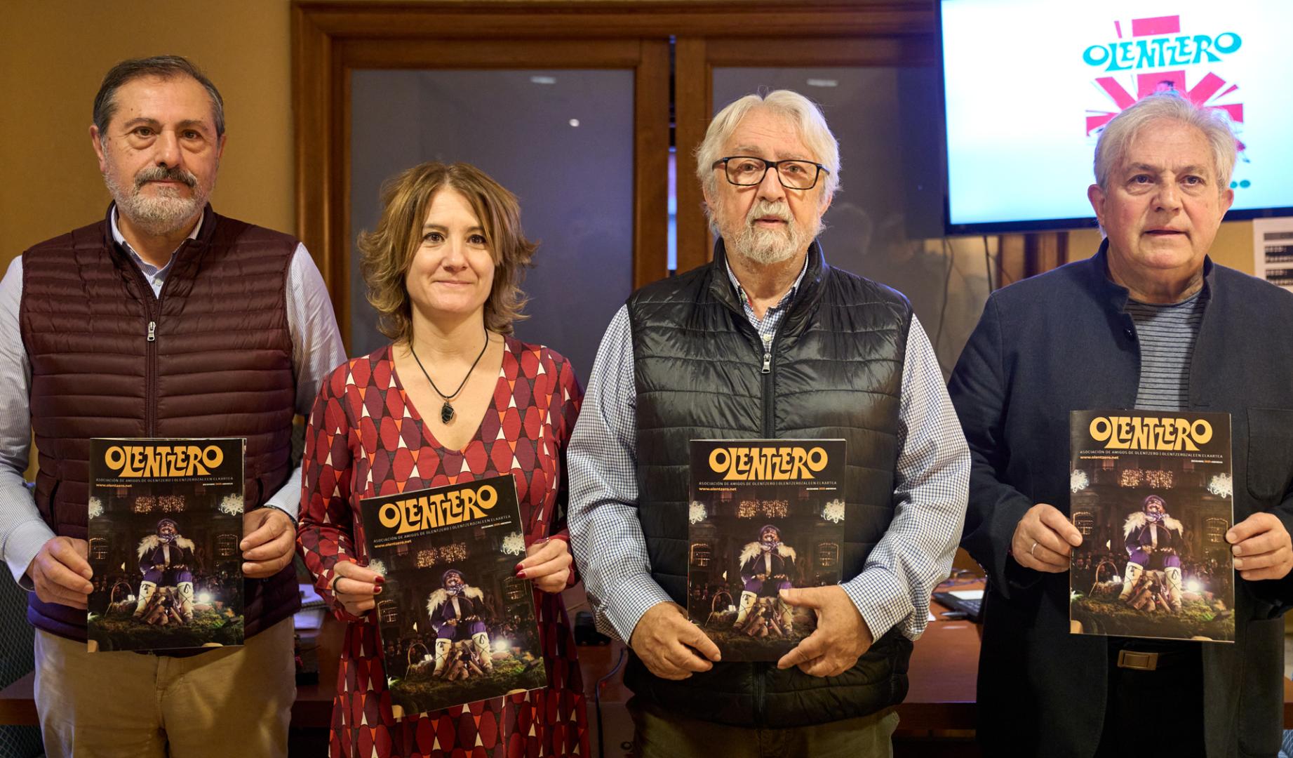 Olentzero en Pamplona, entre el recuerdo y la ausencia de aves