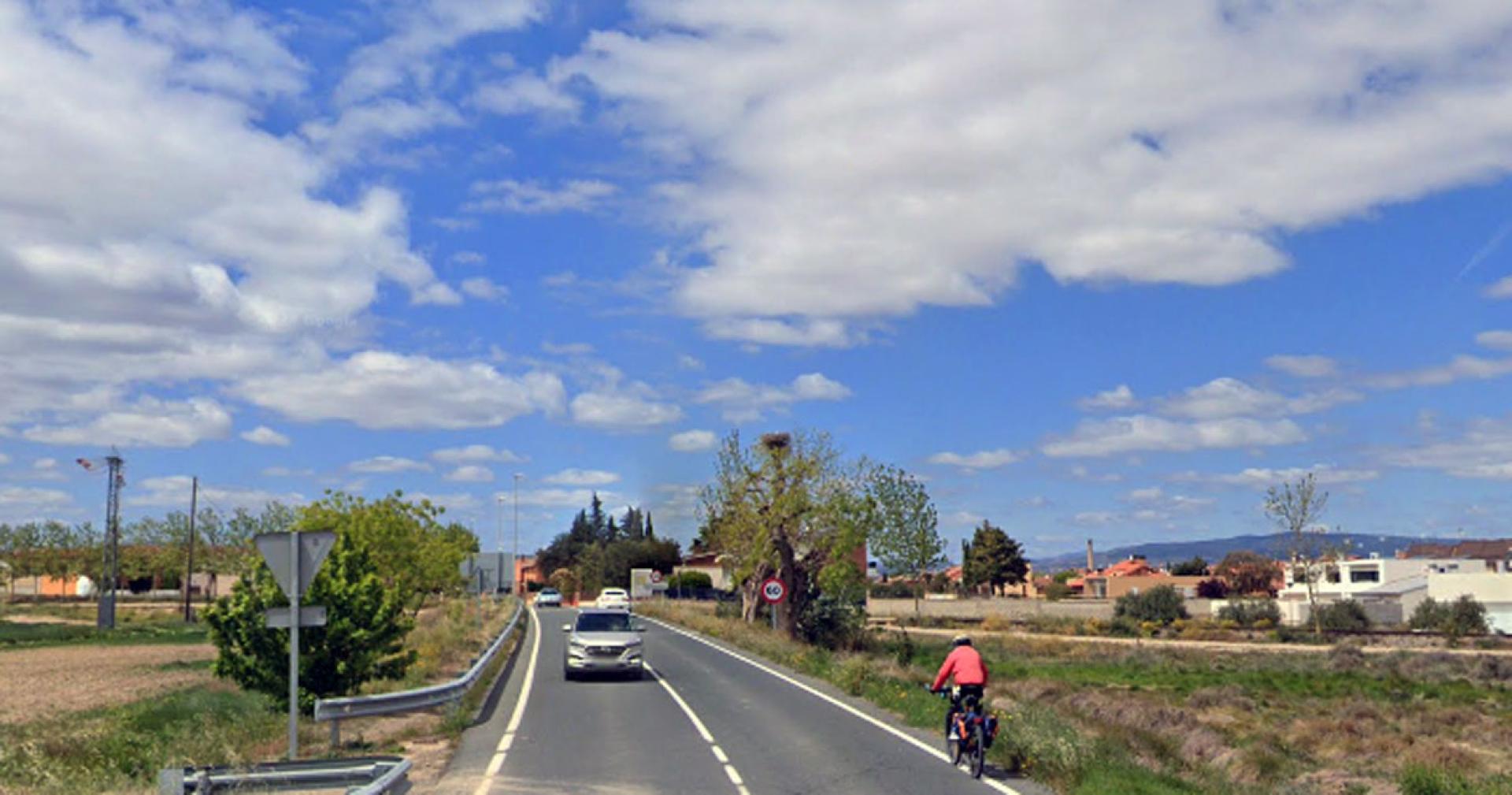 Herido un ciclista tras ser atropellado en la NA-160 en Cintruénigo