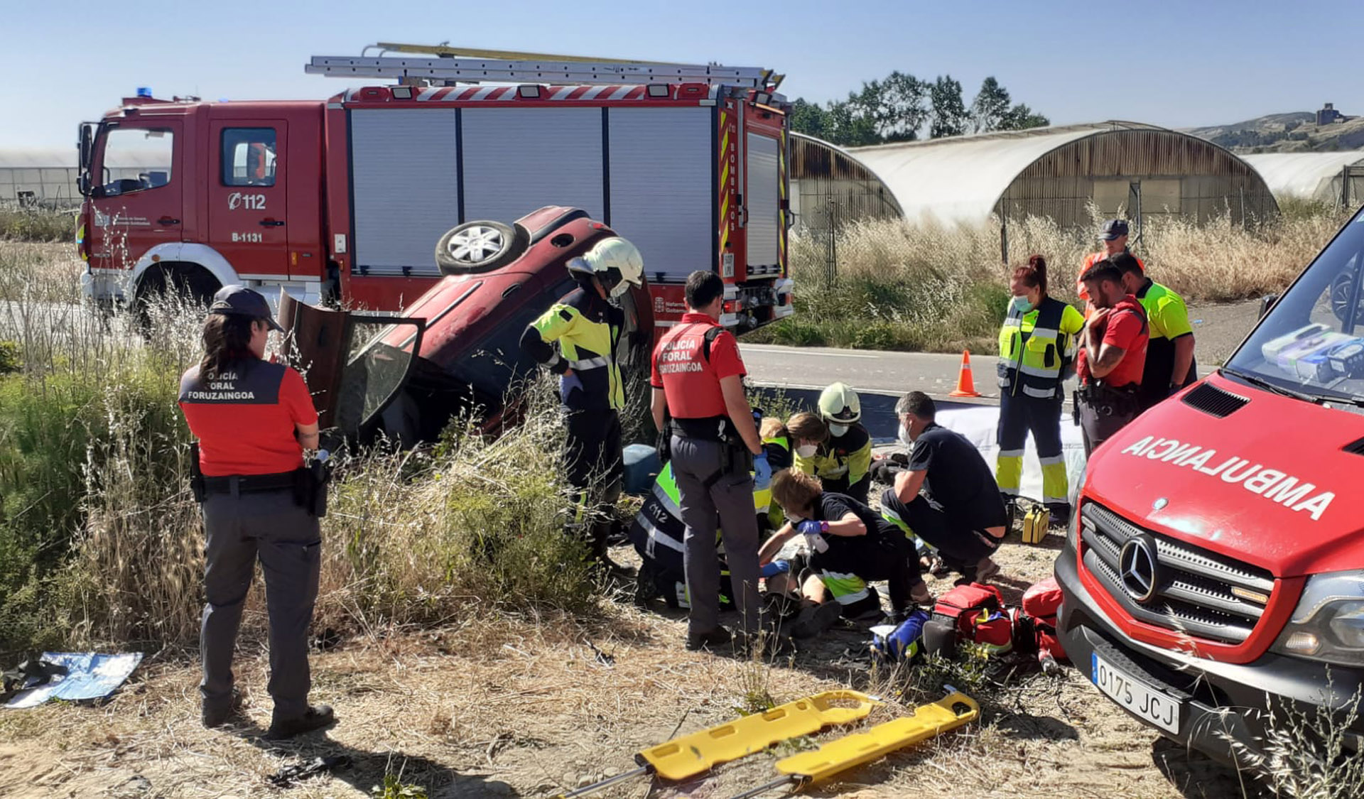 Dos Mujeres Heridas Graves En Un Accidente De Tráfico Entre Lumbier Y
